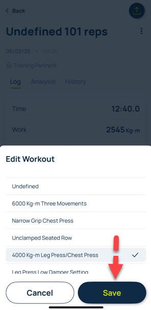 ErgData Feature: Custom StrengthErg Movements
