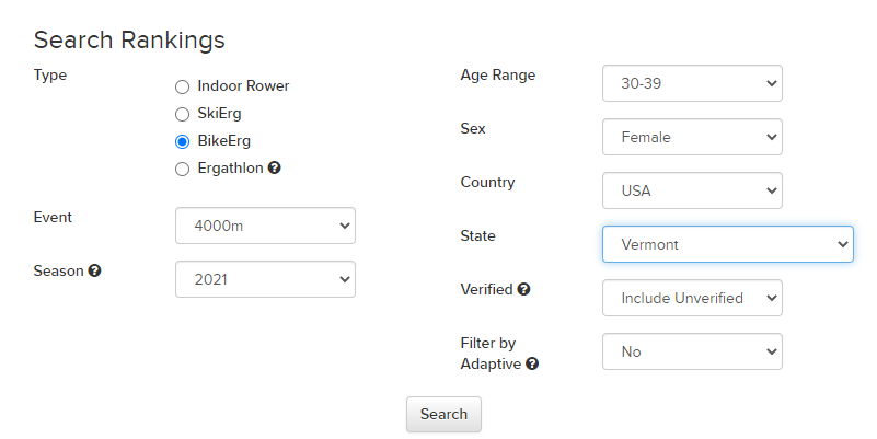 Concept2’s Online Ranking—What Exactly Is It?